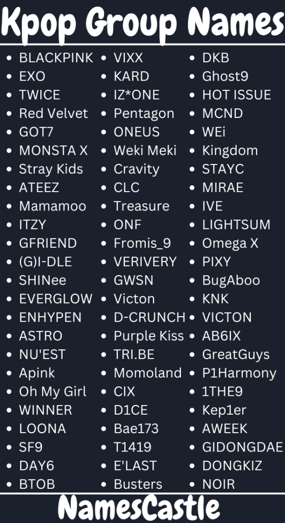 570 Kpop Group Names Creative Unique Cool Funny Cute 570 Kpop Group Names Creative Unique Cool Funny Cute